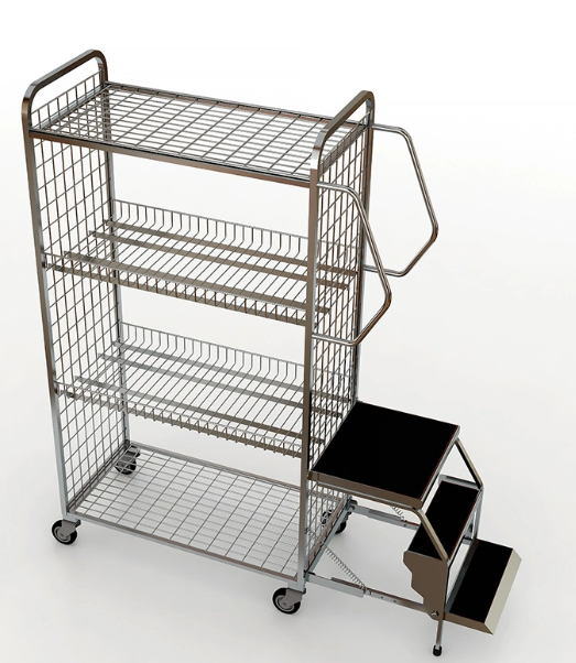 Metal Warehouse Trolley Supermarket Push Cart HTH-192 – innoelect store ...