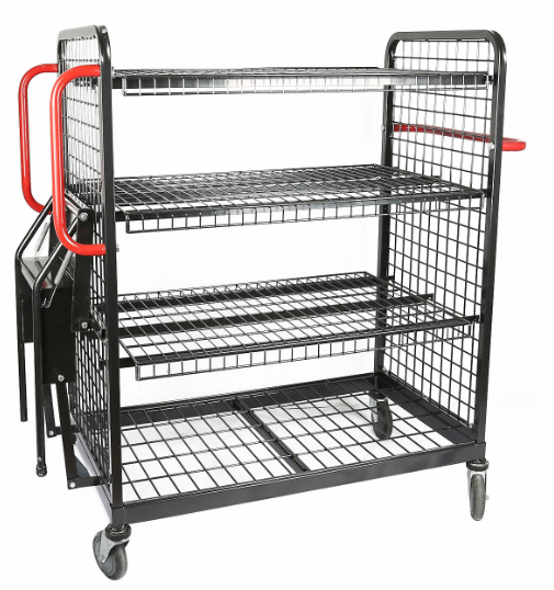 Picking Trolley with Steps and Ladder HTH-191 – innoelect store fixtures
