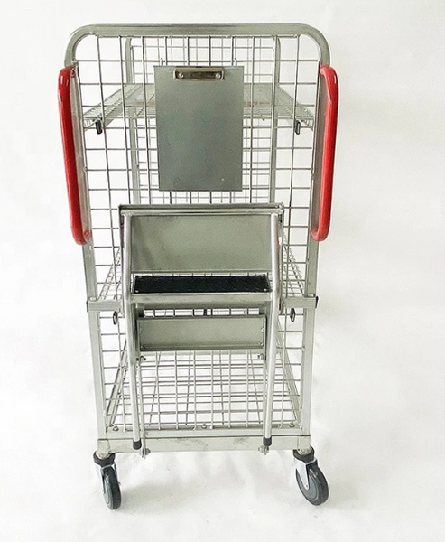 Picking Trolley with Steps and Ladder HTH-191 – innoelect store fixtures